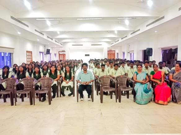 A Melodic Homecoming: Nivas K Prasanna at Our School | Sri Jayendra ...