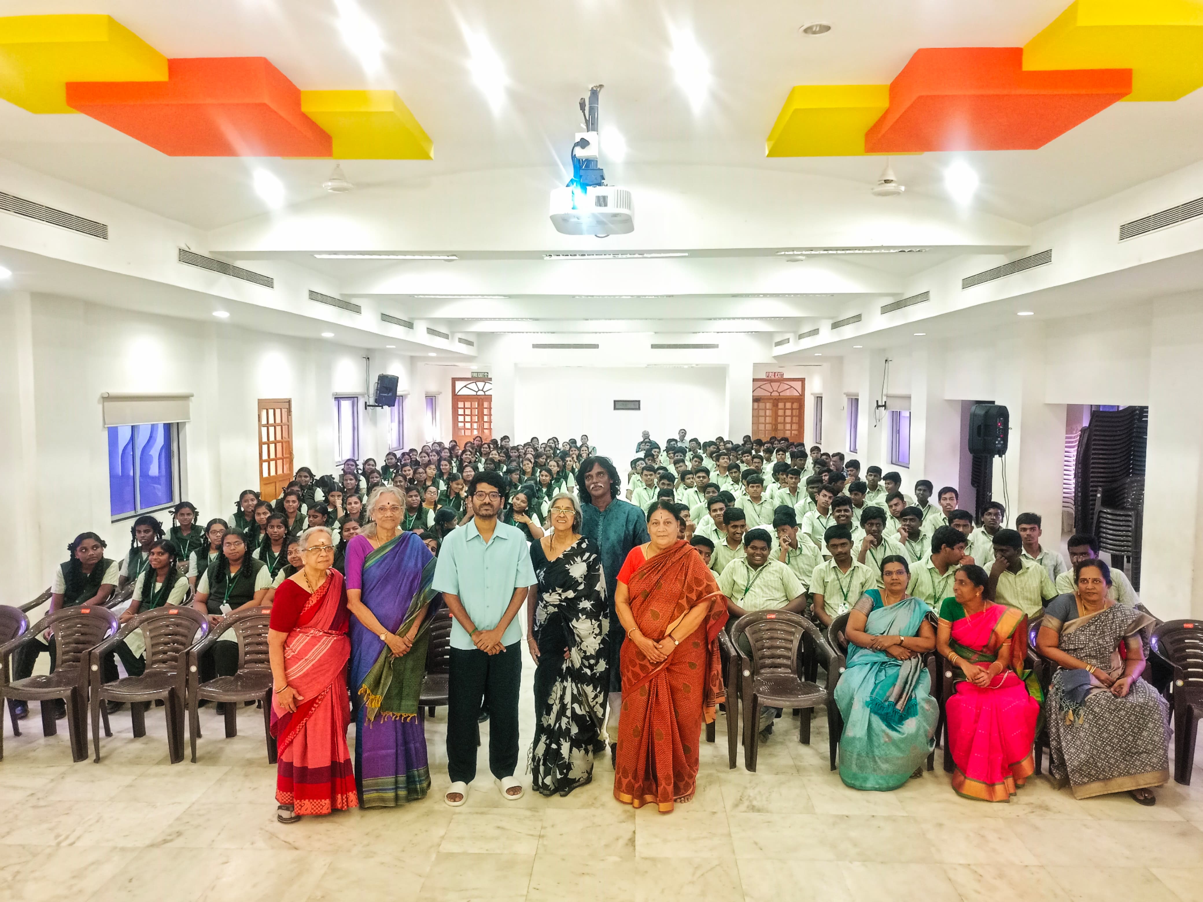 A Melodic Homecoming: Nivas K Prasanna at Our School | Sri Jayendra ...